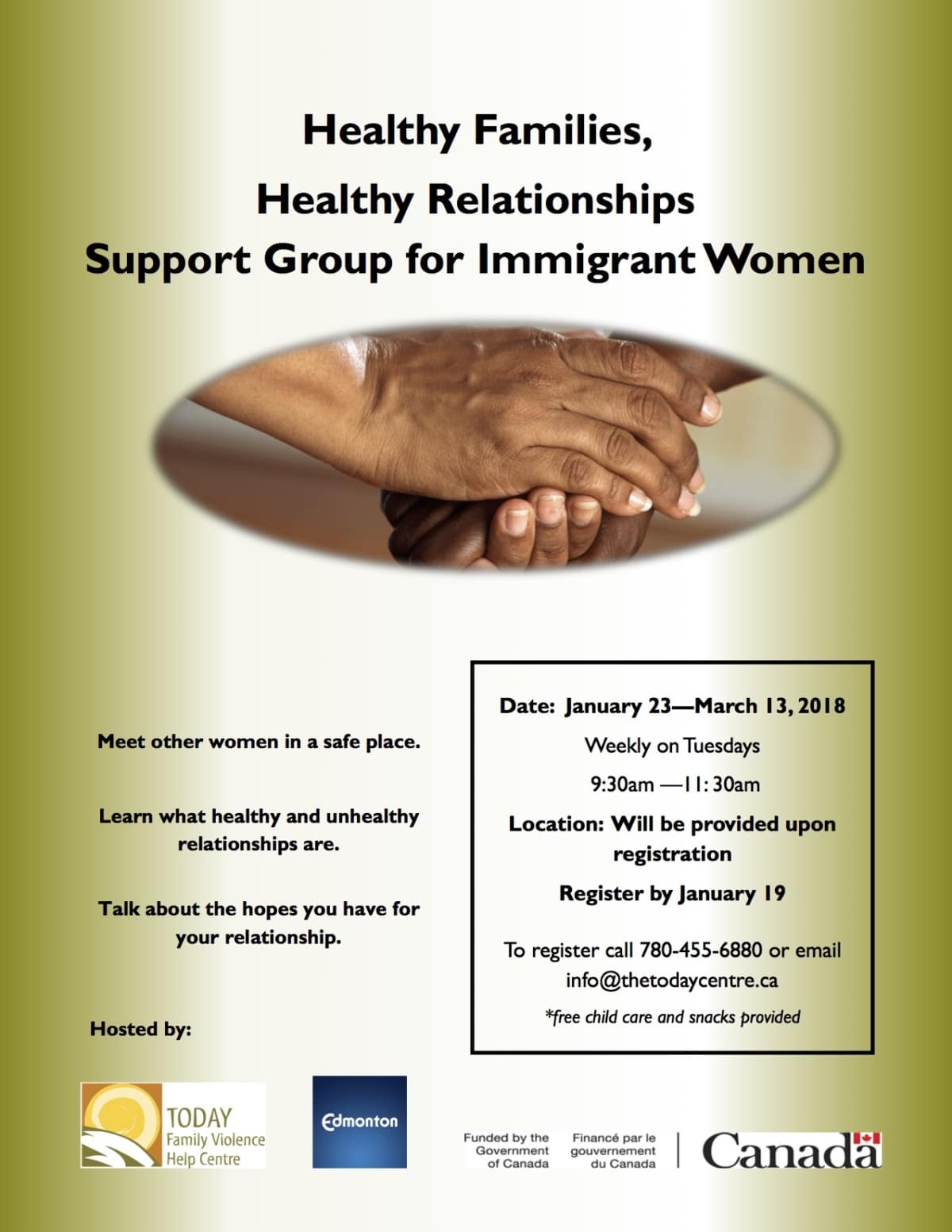 Support Group Poster - Community Initiatives Against Family Violence